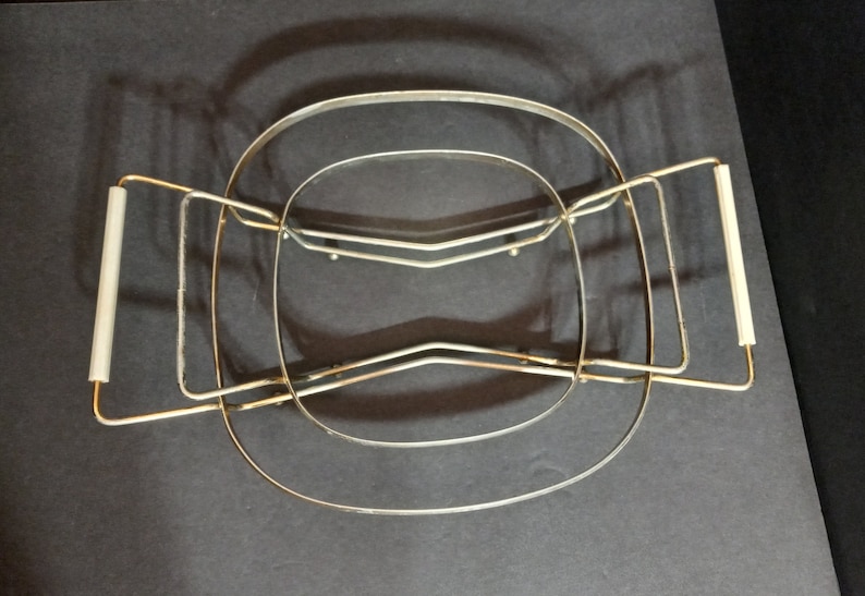 Vintage Corning Ware/pyrex Metal Cradle 1957-59 Gift/mid Century/wire ...