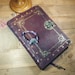Purple Leather Journal Vintage Notebook Unique Book of Shadows Handmade ...