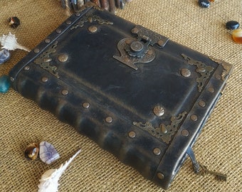 Vintage Handmade Scroll Leather Journal 7x5 Travel Diary Notebook ...