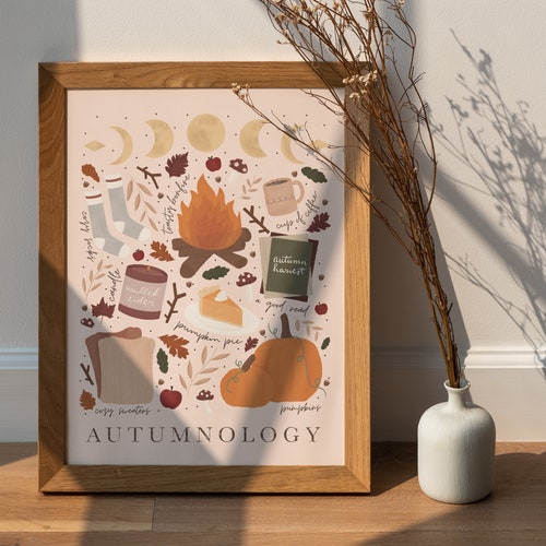 Autumn Fall Digital Art Print Downloadable Print Printable - Etsy