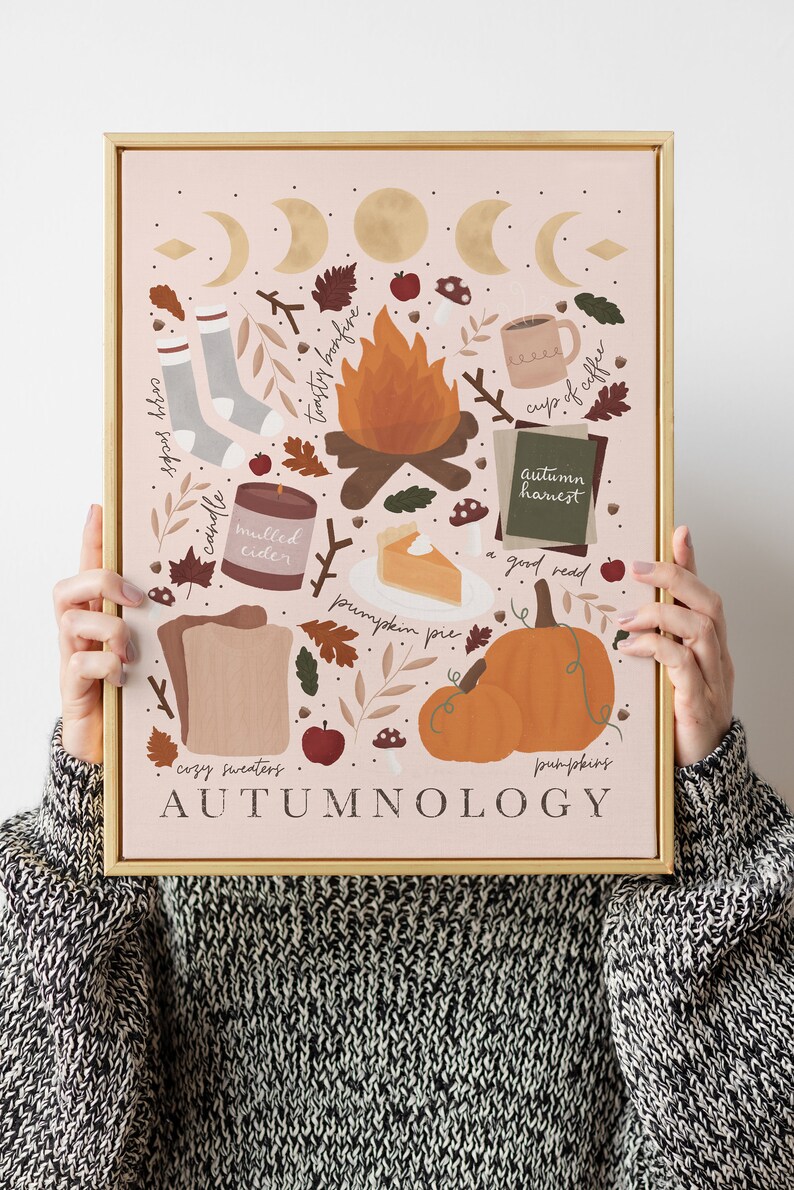 Autumn, Fall Digital Art Print, Downloadable Print, Printable Poster ...