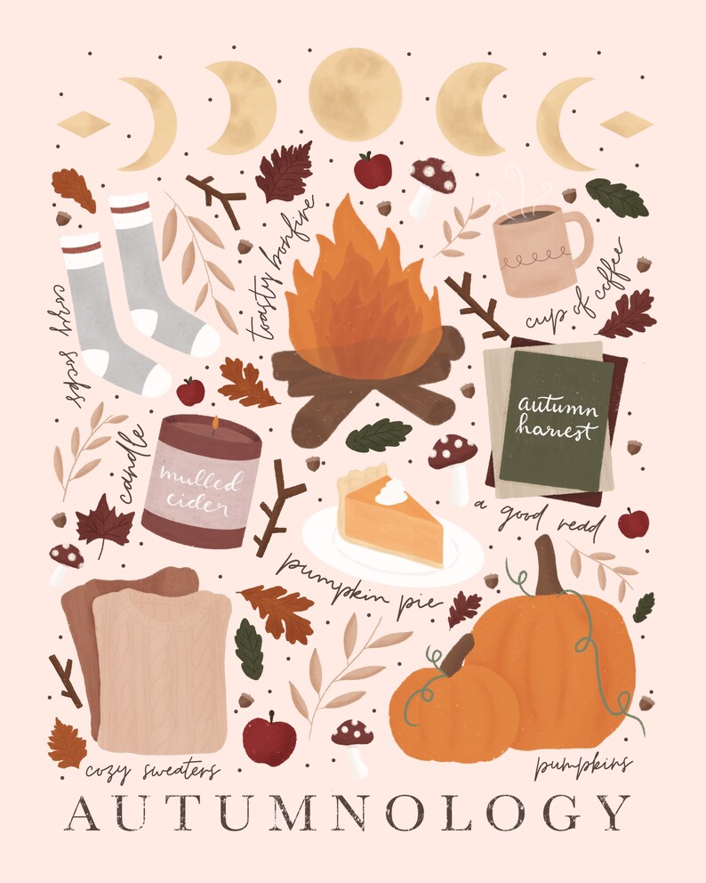 Autumn, Fall Digital Art Print, Downloadable Print, Printable Poster ...
