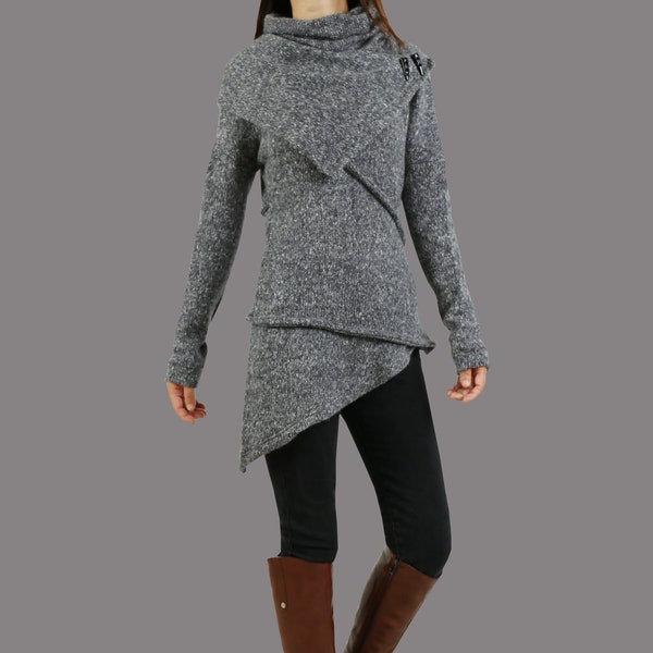 Asymmetrical Sweater - Etsy