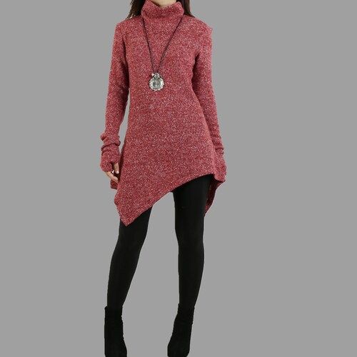 Asymmetrical Sweaters Pullover Sweater Asymmetrical Knit - Etsy