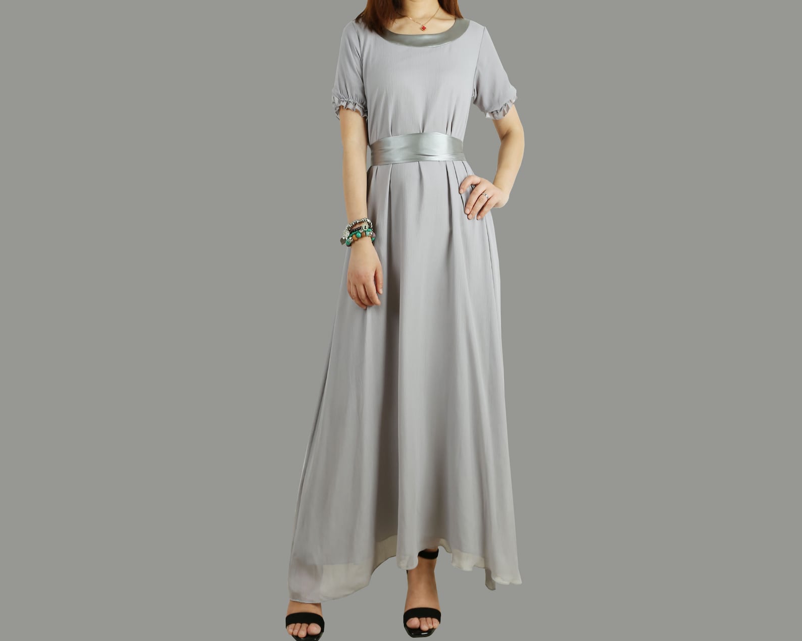 Pleated Chiffon Long Dress Wedding Dress Bridesmaid Dress - Etsy