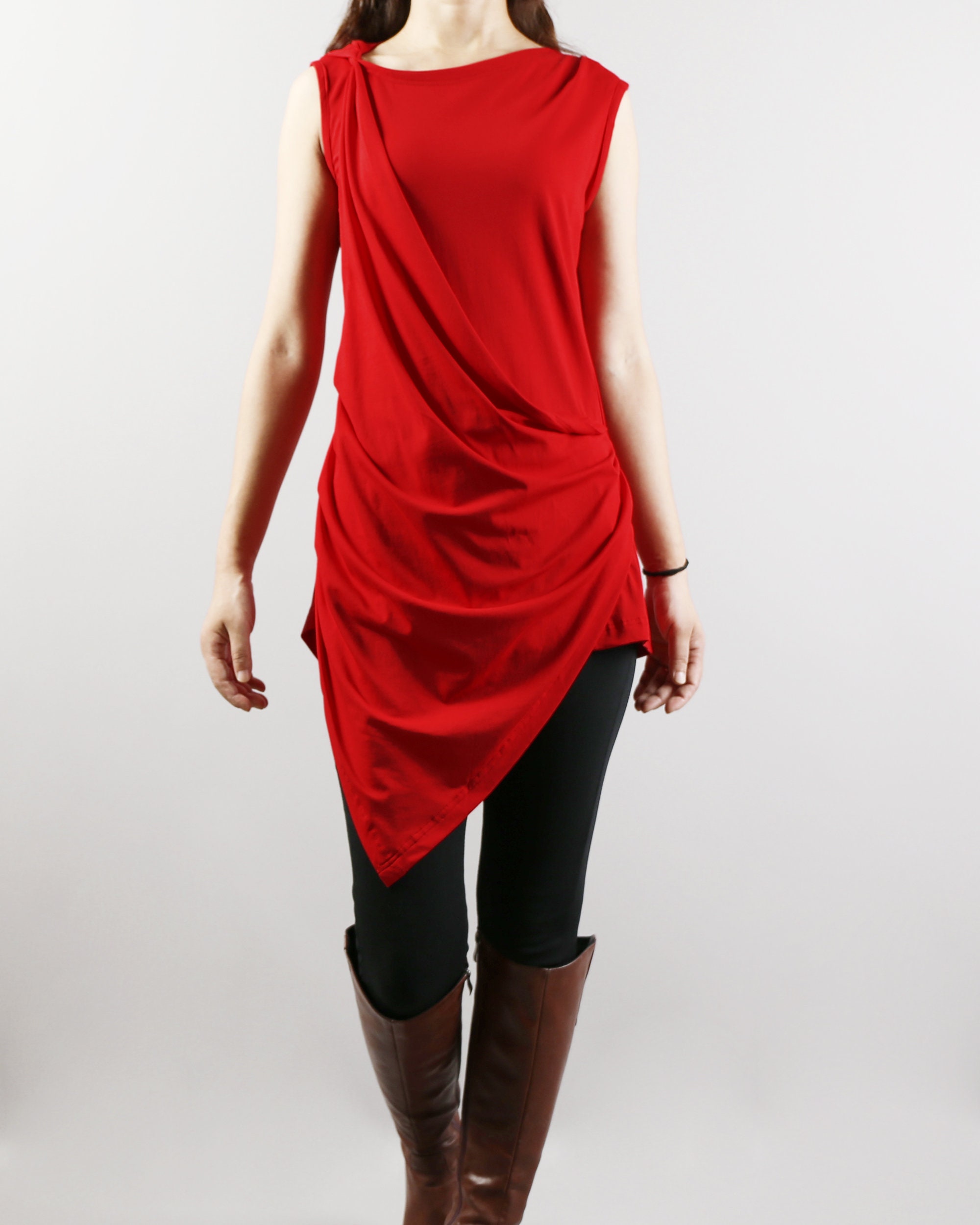 Sleeveless T-shirt Long Tank Top Tunic Tops for Women | Etsy