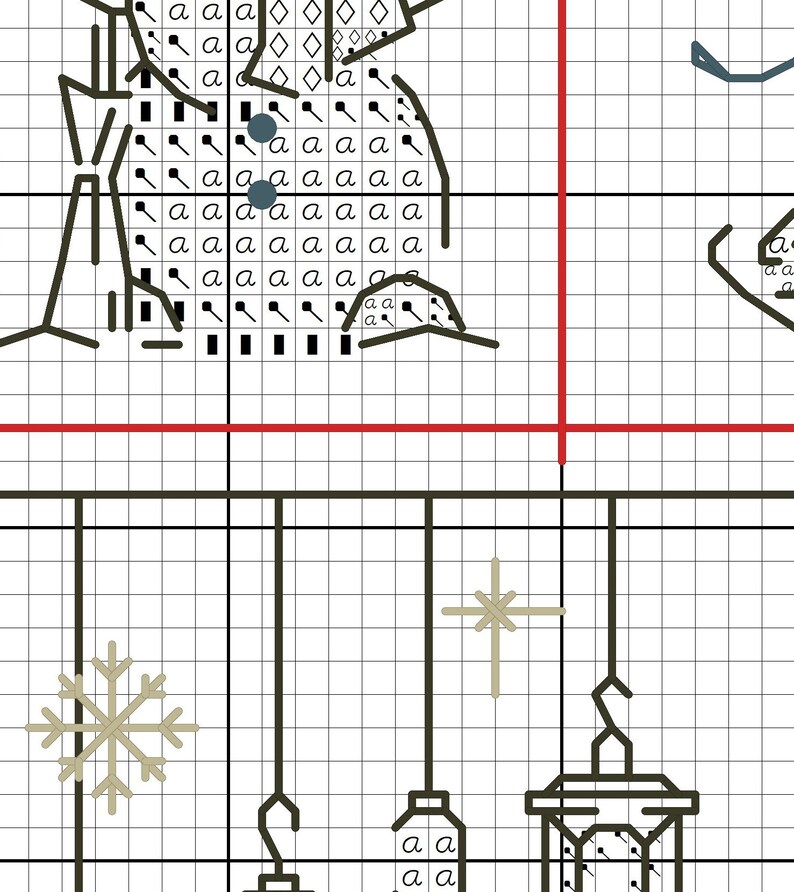 Cross-stitch pattern Advent Calendar | Etsy Cross-stitch pattern Advent Calendar | Etsy