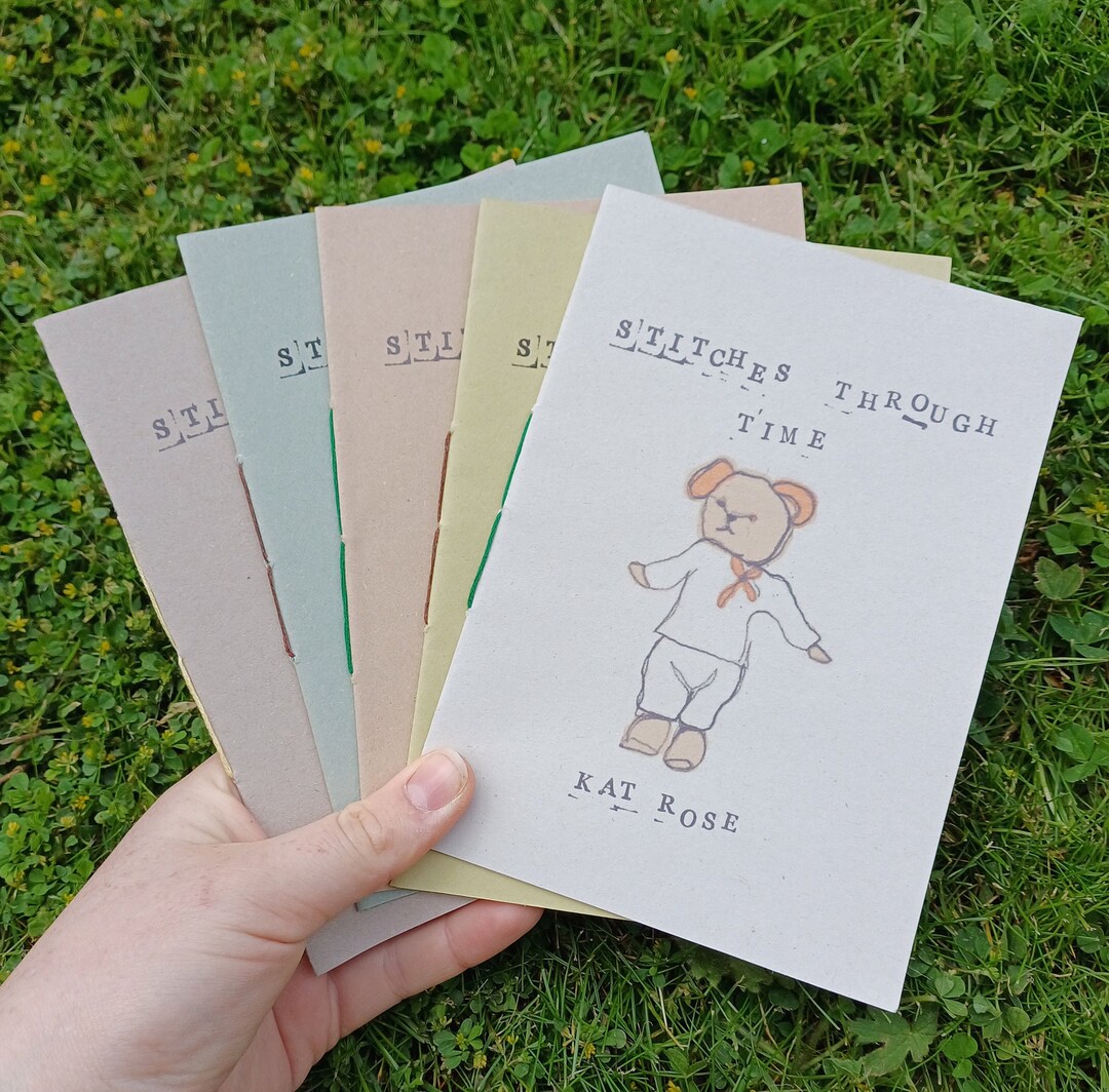 Stitches Through Time Zine in 5 Colours: , 100% Recycled Paper, Eco ...