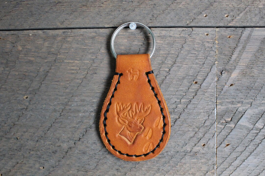 Deer Leather Keychain (free Domestic Shipping) - Etsy
