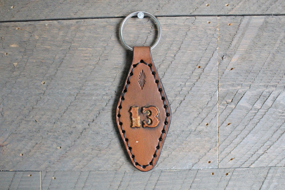Hotel Fallout 13 Leather Keychain (free Domestic Shipping) - Etsy