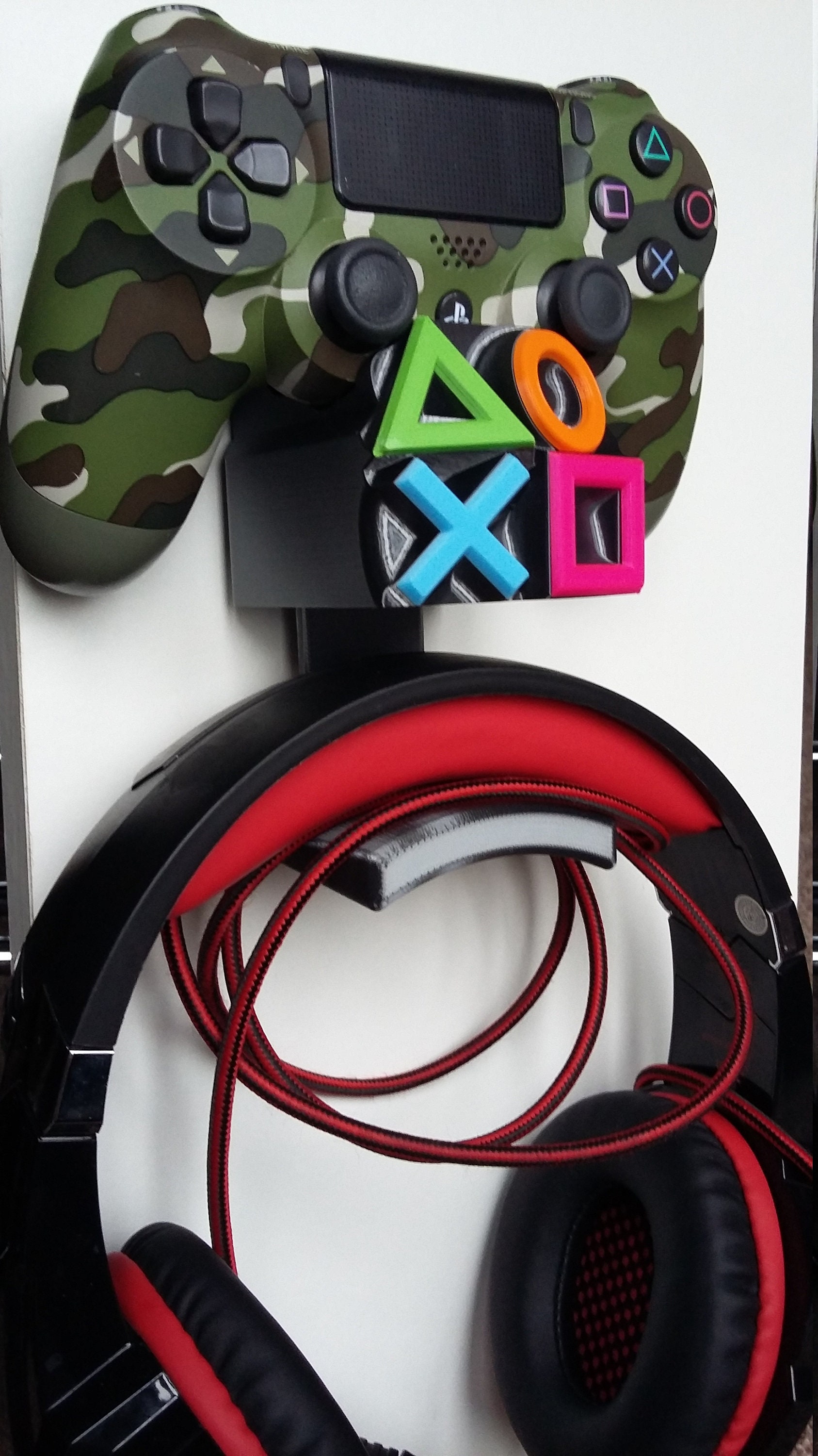 Wall Mounted PS4 Controller & Headset Display Mount - Etsy UK