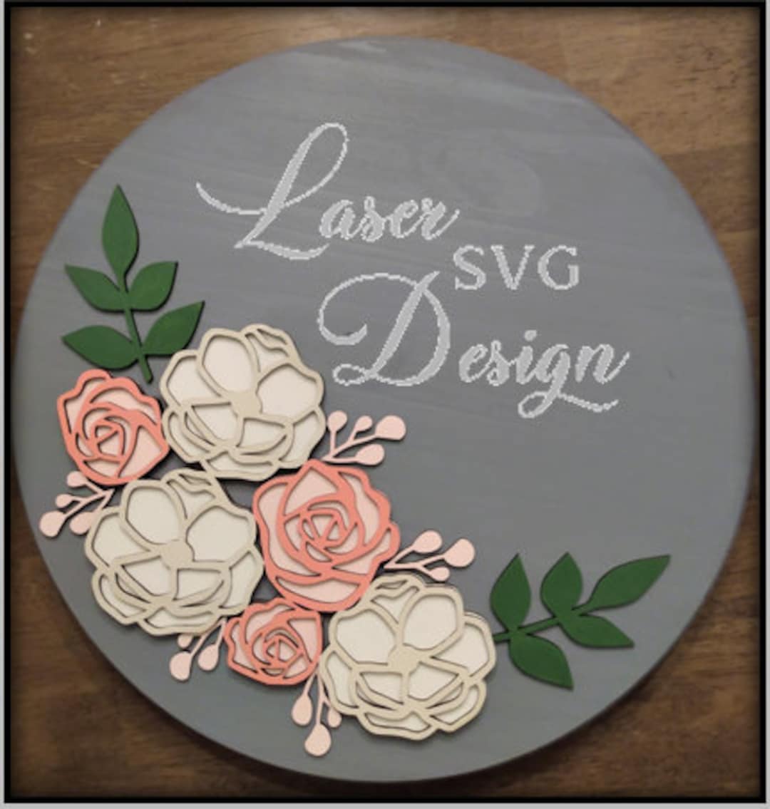 Floral Laser SVG - Etsy
