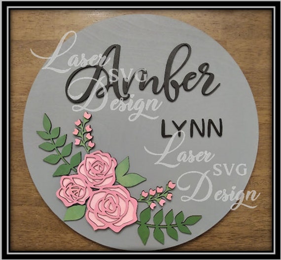 Floral Laser SVG - Etsy