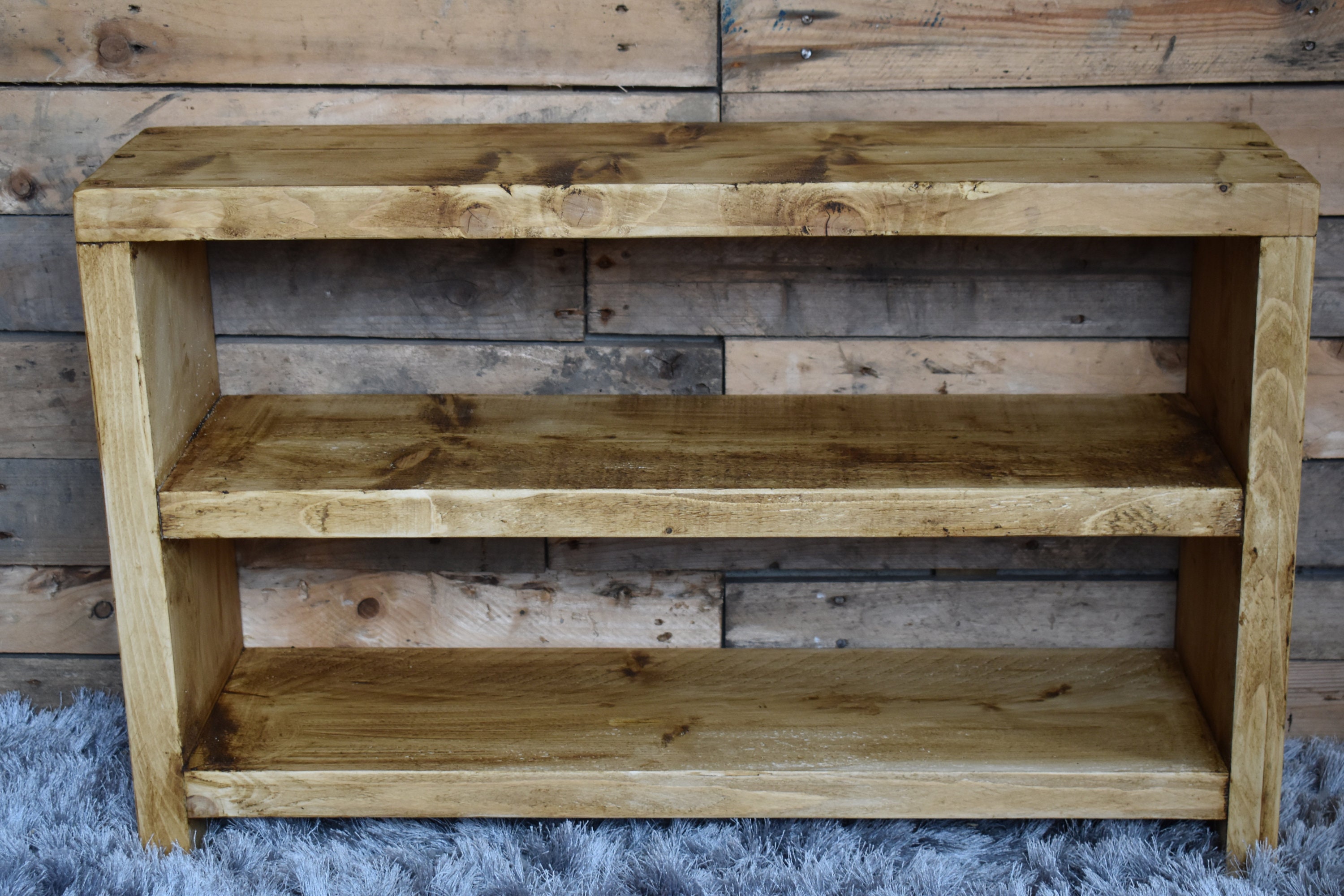Rustic Reclaimed Shoe Rack, Made From Reclaimed Pine Scaffold Boards ...