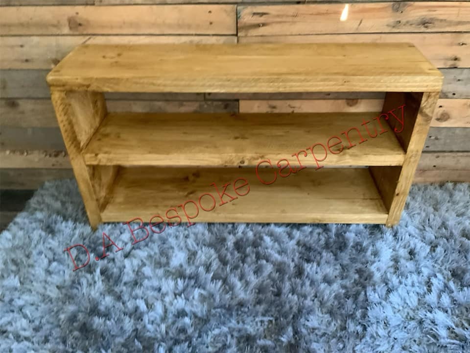 Rustic Reclaimed shoe rack made from reclaimed pine scaffold | Etsy