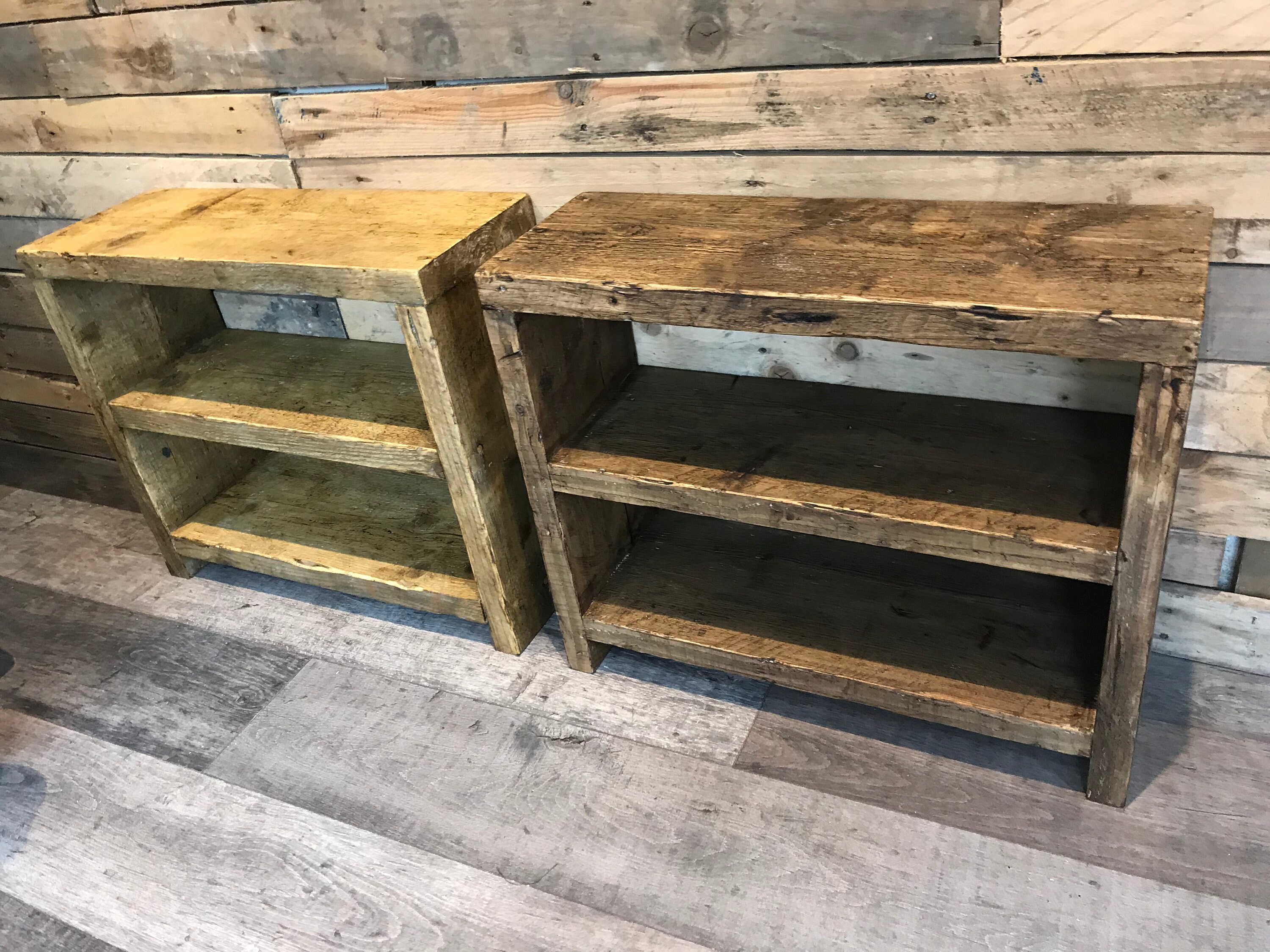 Rustic Reclaimed Shoe Rack, Made From Reclaimed Pine Scaffold Boards ...