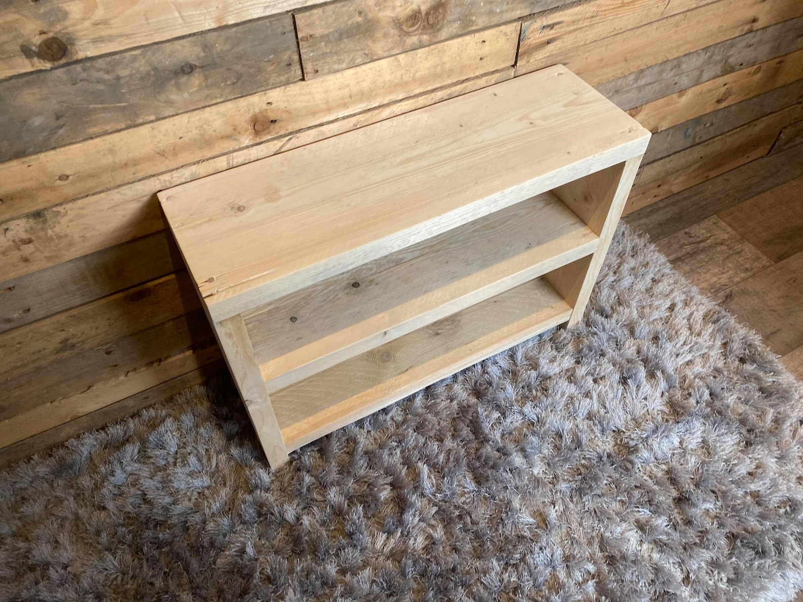 Rustic Reclaimed Shoe Rack, Made From Reclaimed Pine Scaffold Boards ...