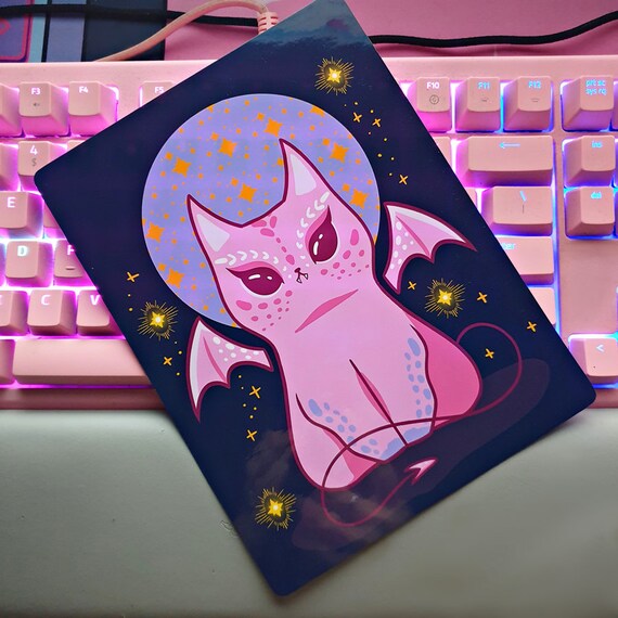 Pink Demon Art Print | Etsy