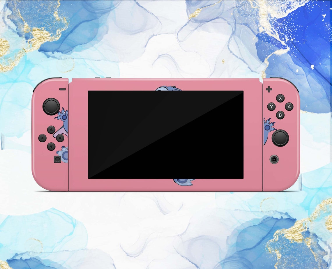 Cute Cartoon Nintendo Switch Skin Console Pink Dock Decal Wrap | Etsy
