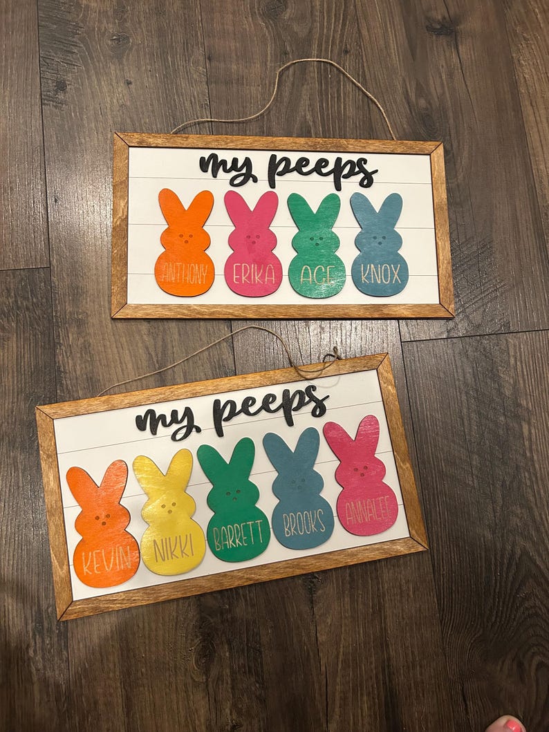 Hanging With My Peeps | Family Sign | Easter Sign | Easter Family Sign ...