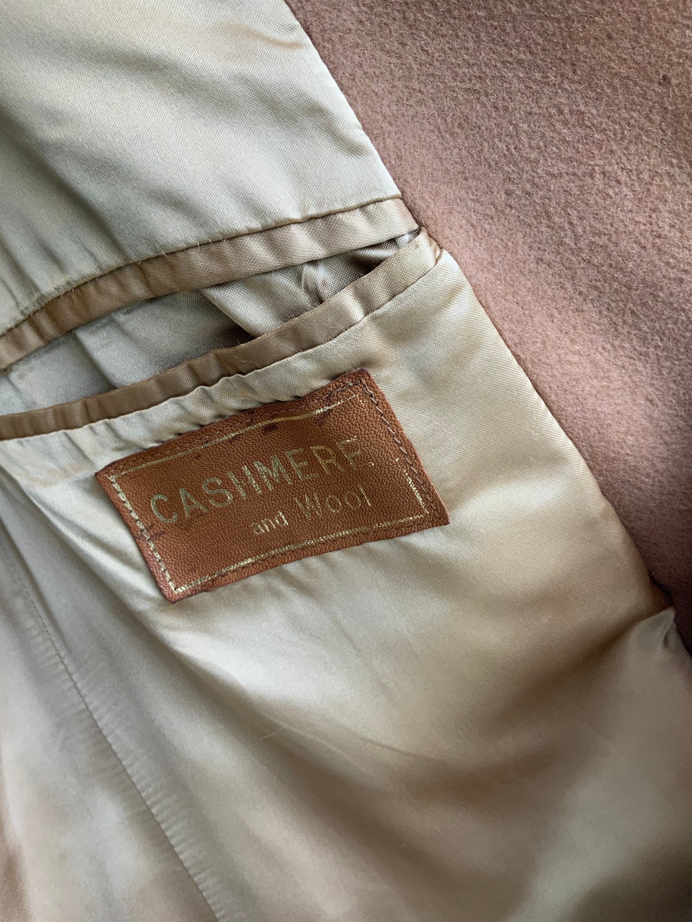 Cashmere Long Coat, Signs of Ageing 3 - Etsy