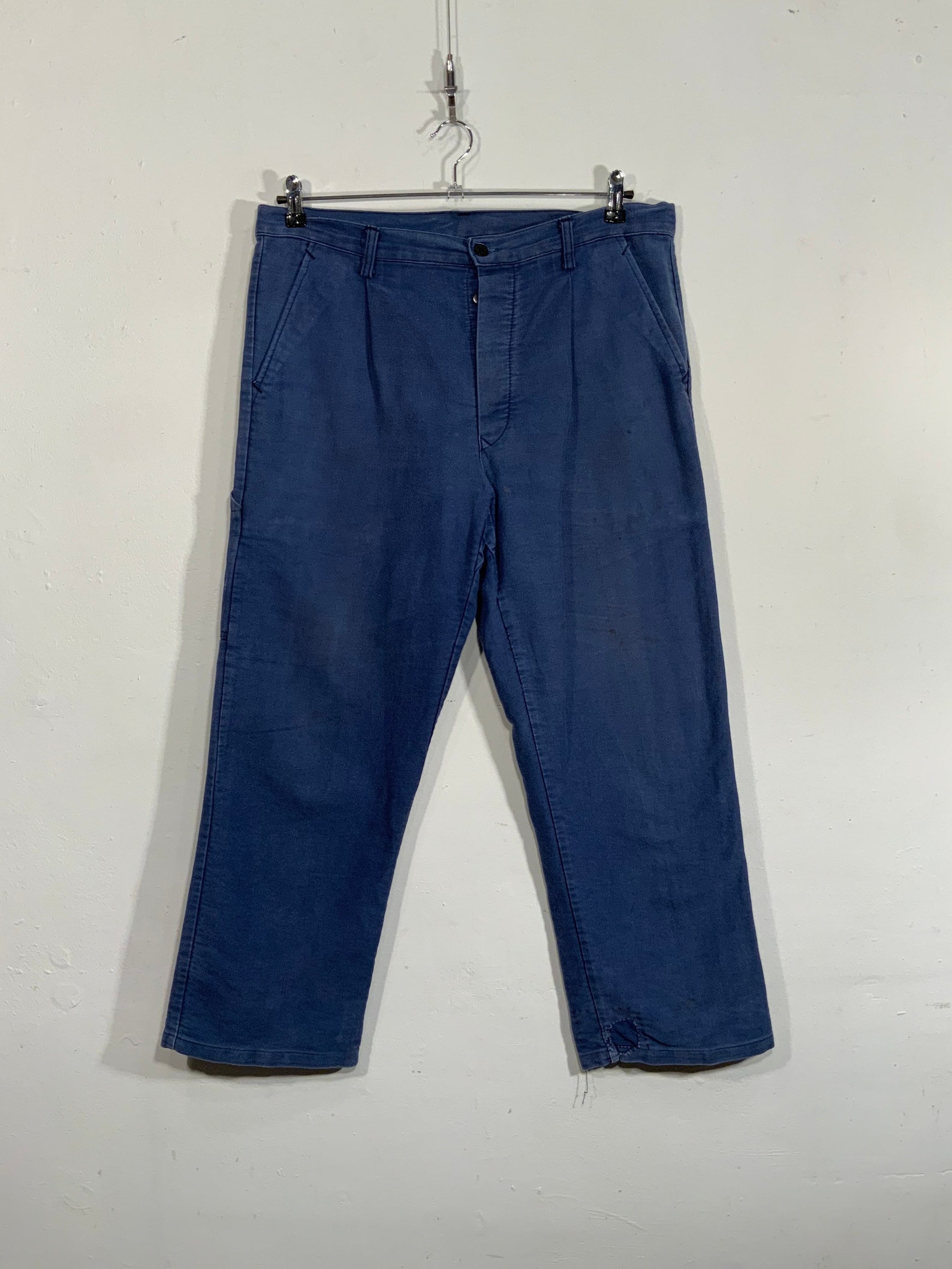 100% Cotton Workwear Factory Trouser, in Soft Electric Blue, Lots of ...