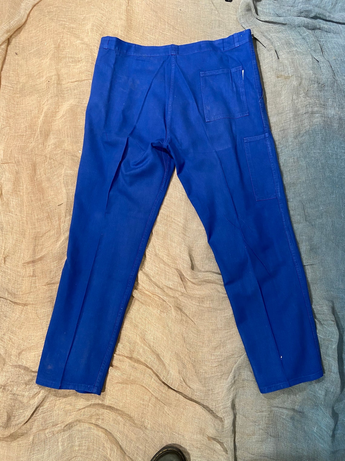 Electric Blue Workwear Trousers - Etsy