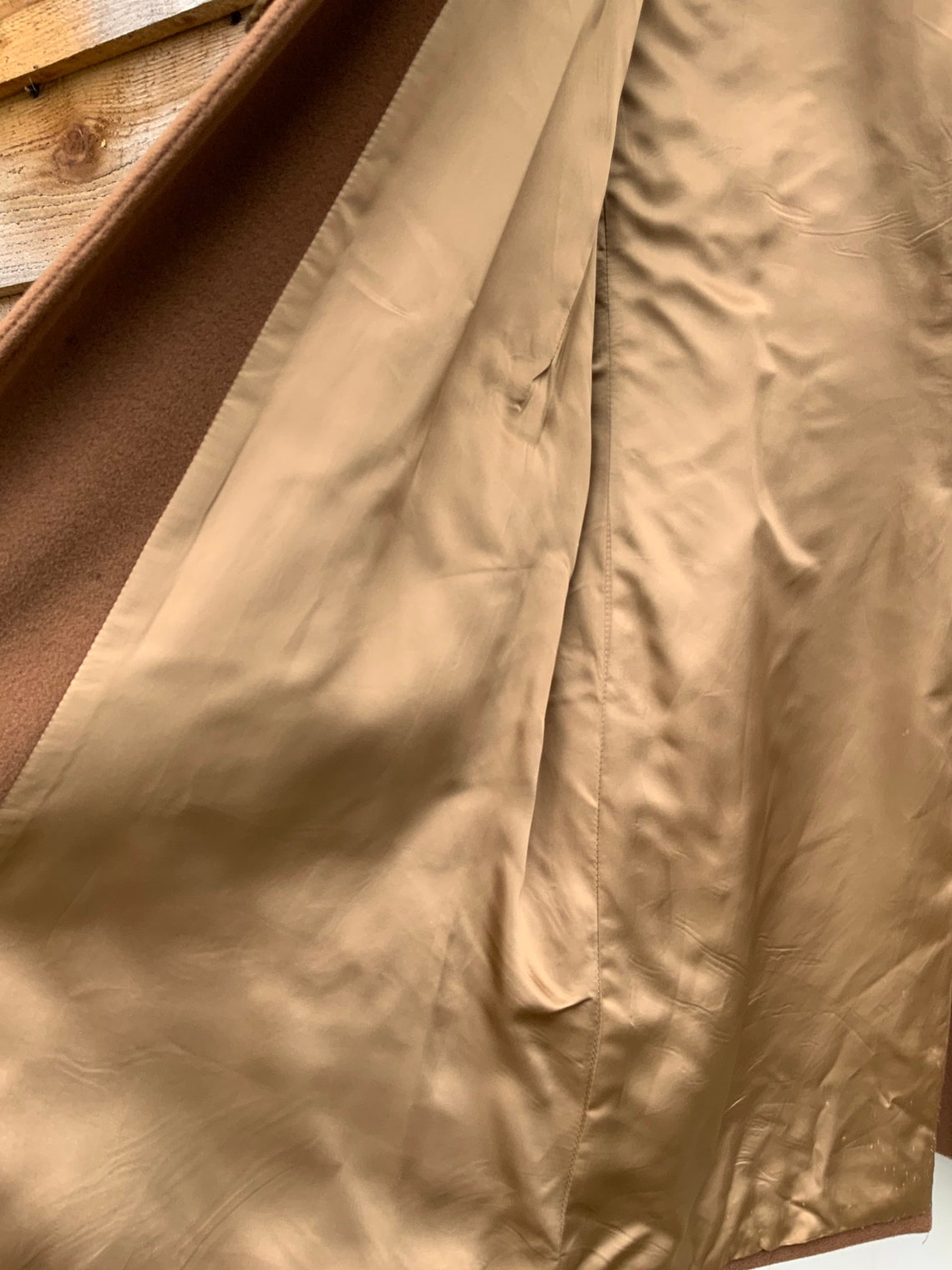 Cashmere Long Coat, Signs of Ageing 3 - Etsy