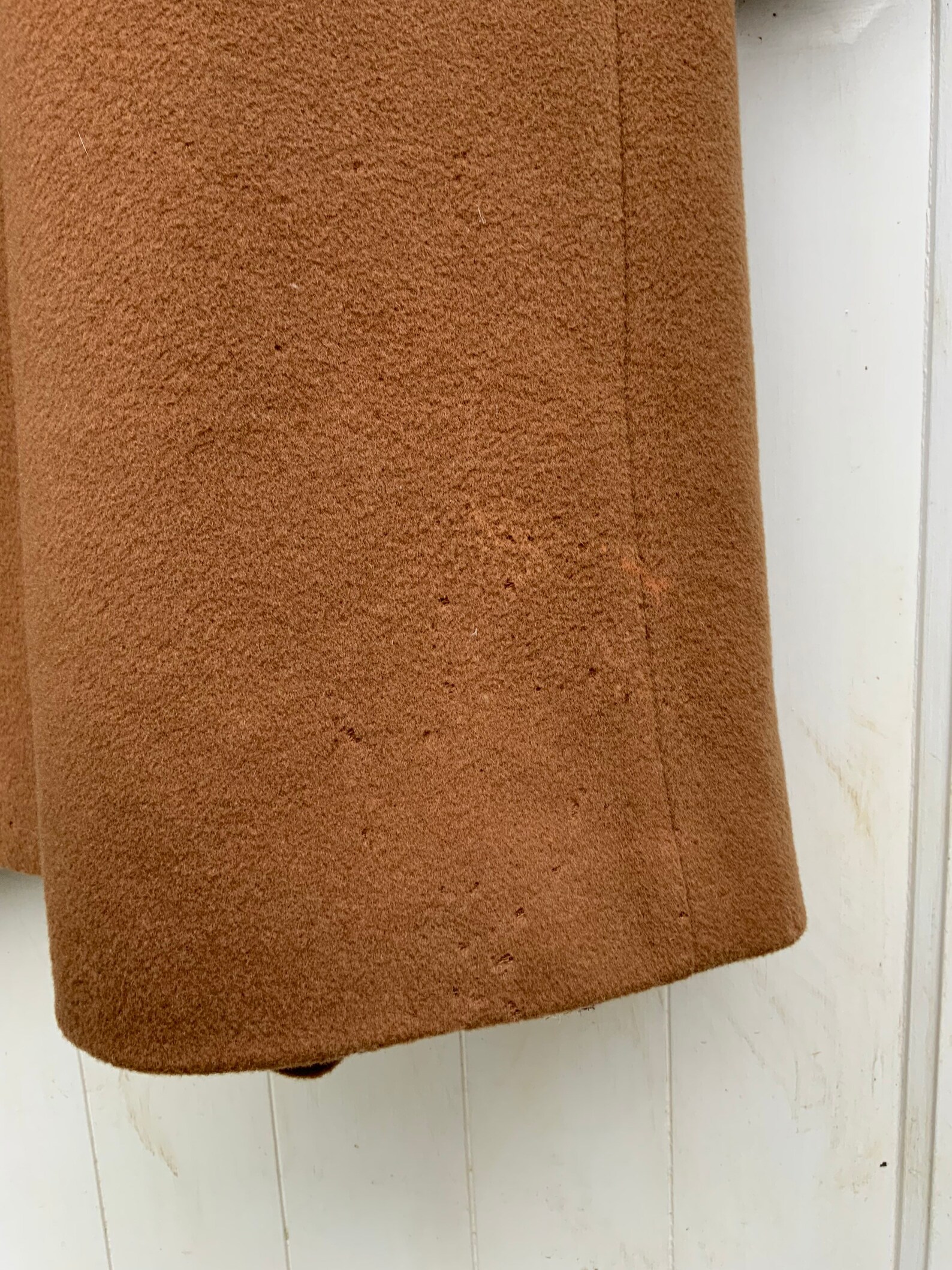 Cashmere Long Coat, Signs of Ageing 3 - Etsy