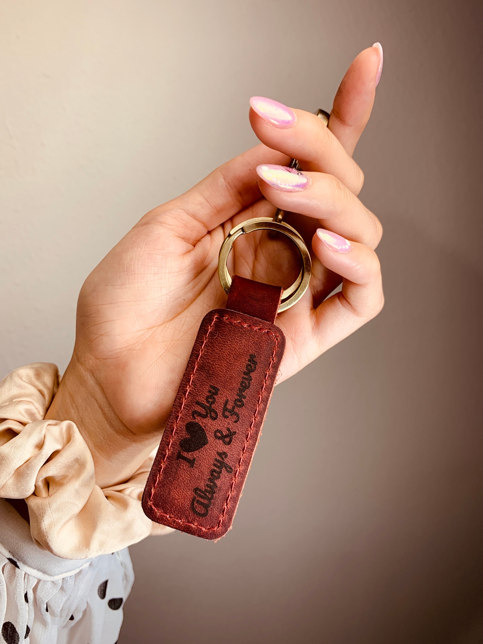 Personalized Leather Keychain Customized Keychaincustom - Etsy