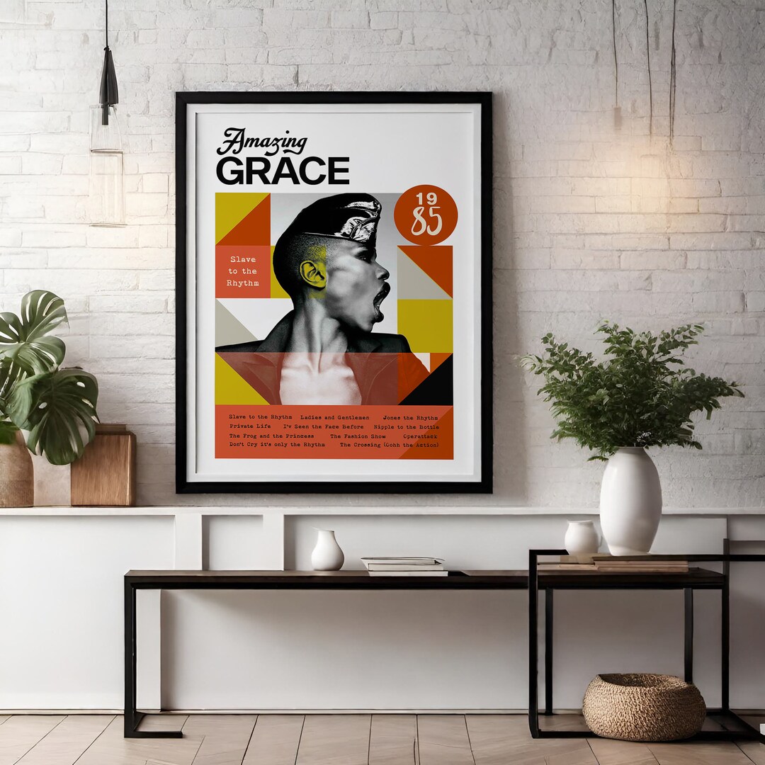 Grace Jones Art Print - High-quality Museum Paper - Vibrant Colored ...