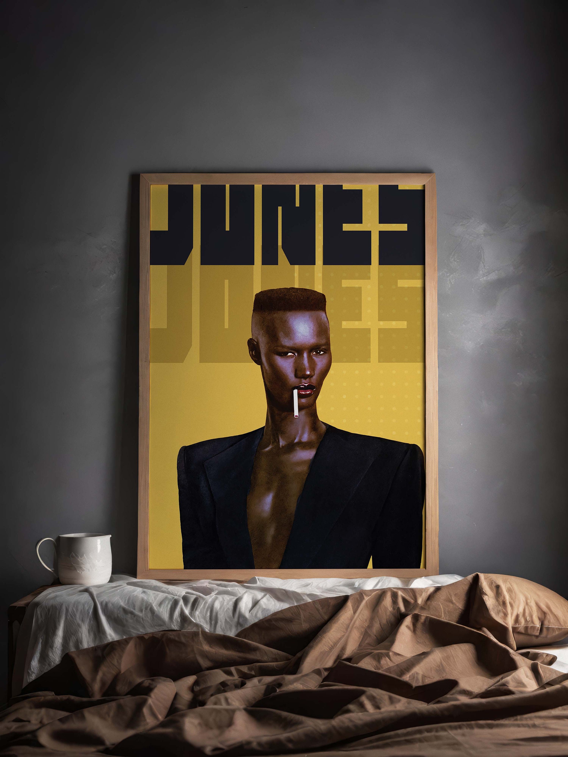 Grace Jones Art Print – Bold, Iconic Music Legend in Vibrant Colour ...