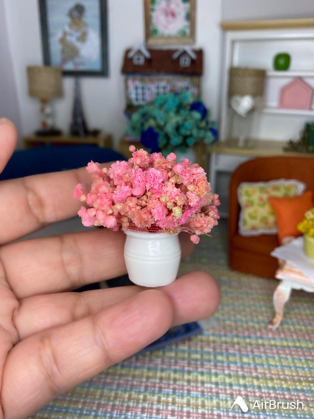 12th Scale Dollhouse Flower Arrangement in a Vase - Etsy