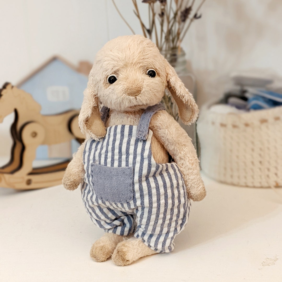 Artist Teddy Bunny. Handmade OOAK Rabbit. Collectible Teddy Rabbit ...