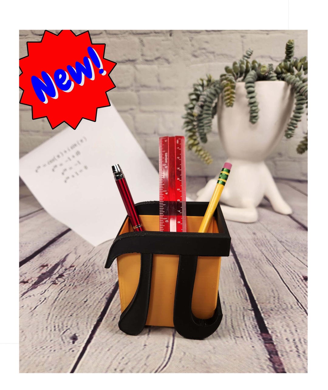 Pi Pen Holder. Unique Style Pencil and Tool Holder for Office, School ...