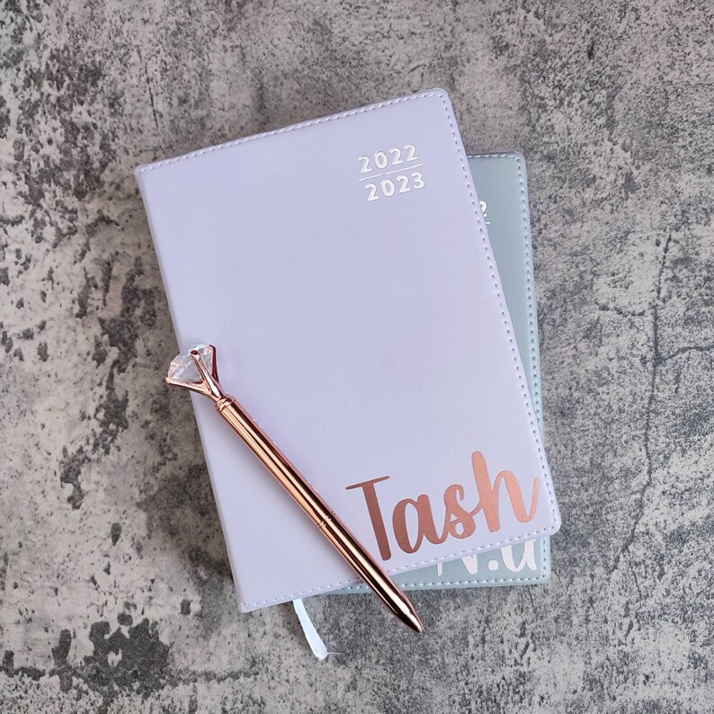 Personalised 2023 Diary New Year Diary A6 Faux Leather - Etsy