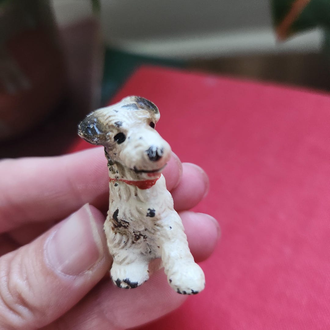 Antique Hubley Cast Iron Fox Terrier Dog Paperweight - Etsy