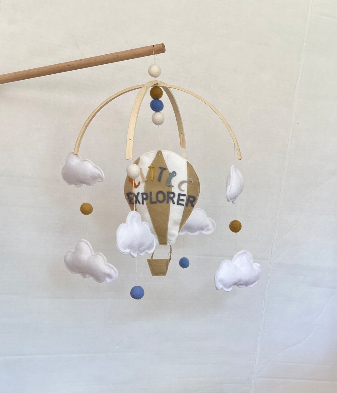 Adventure Mobile, Hot Air Balloon Baby Mobile, Ballon Baby Mobile, Baby ...