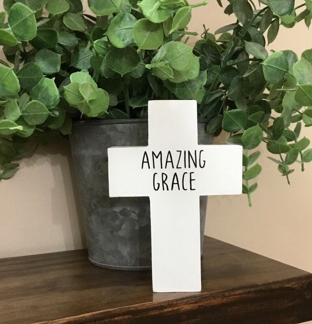 Mini Wood Cross Tiered Tray - Etsy