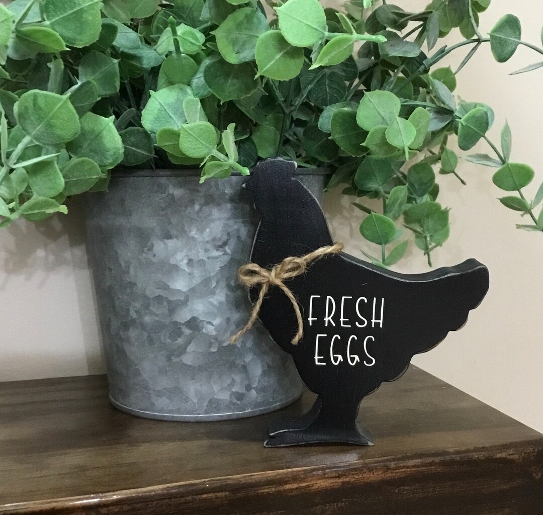 Mini Wood Chicken Tiered Tray - Etsy