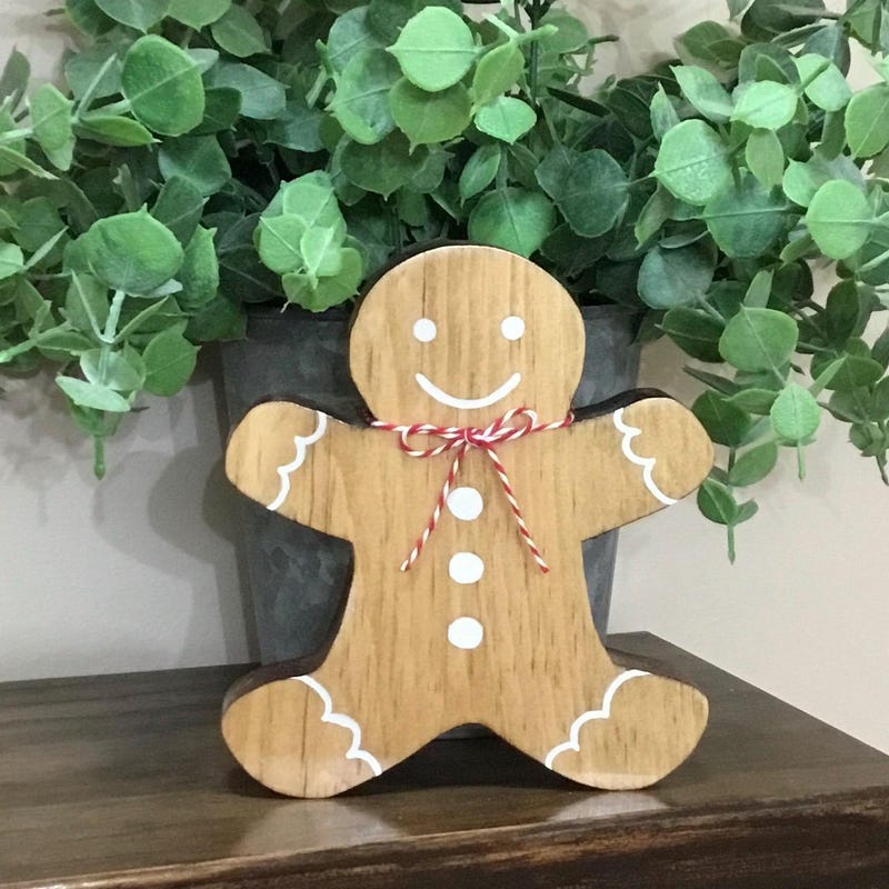 Wood Gingerbread Man - Etsy