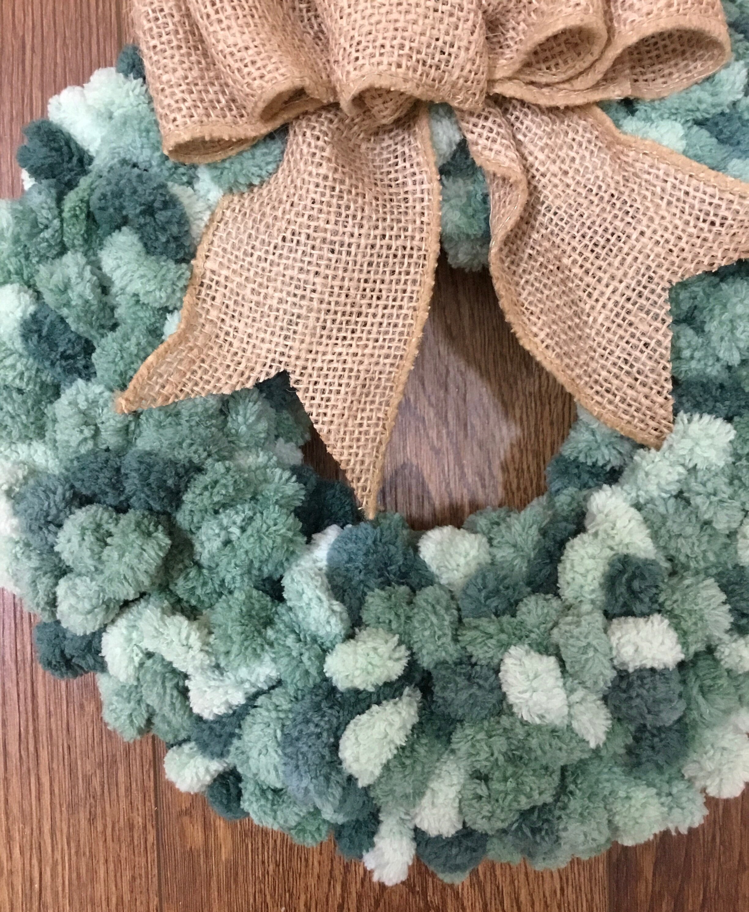 Loopy Yarn Wreath | Etsy