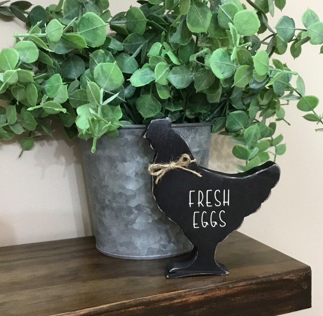 Mini Wood Chicken Tiered Tray - Etsy