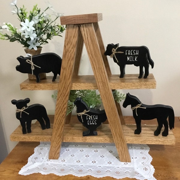 Wood Tiered Ladder Tray - Etsy