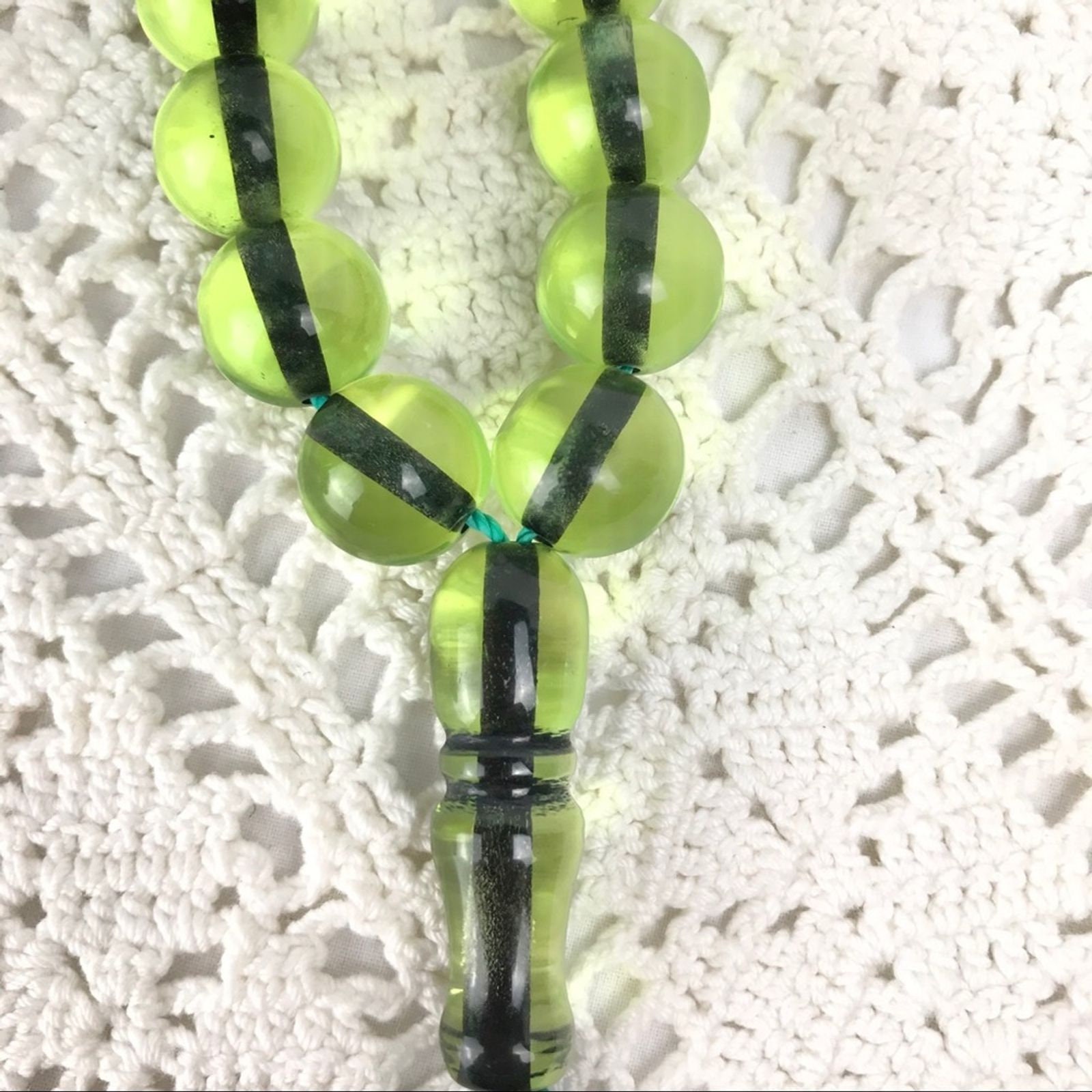 Vtg Middle Eastern Prayer Beads Green Eagle - Etsy
