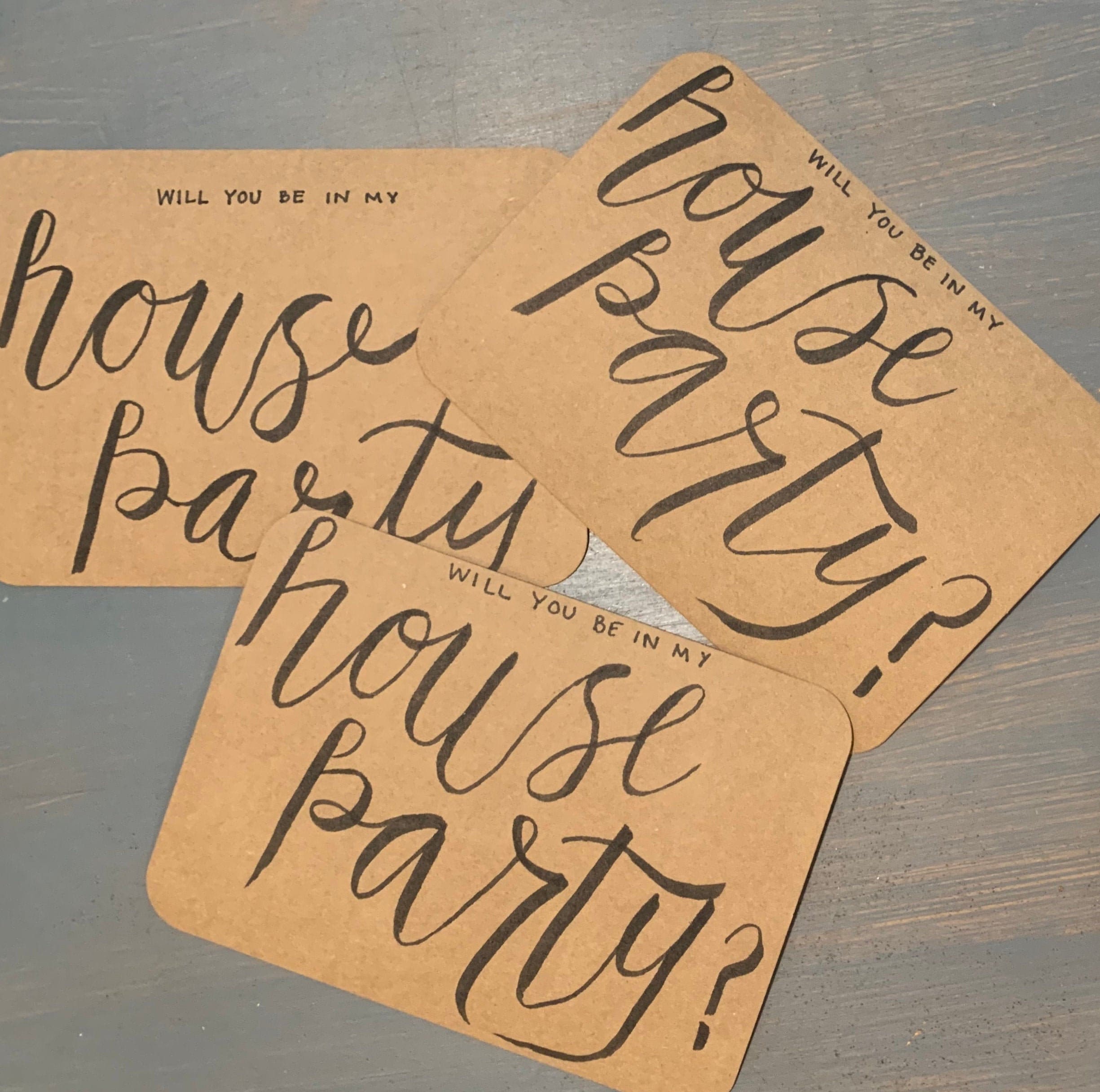 Will You Be in My House Party Cards Envelope Included - Etsy