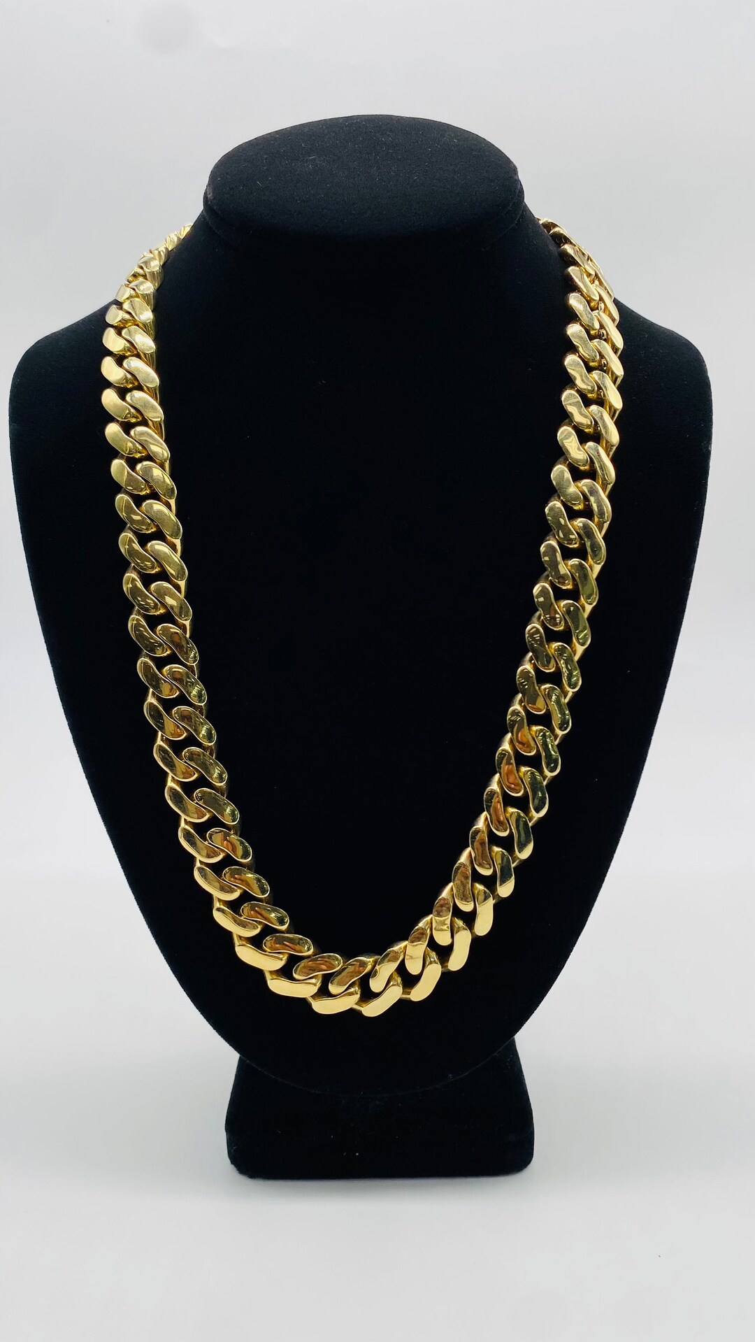 Massive Huge Miami Cuban Yellow Gold - Etsy