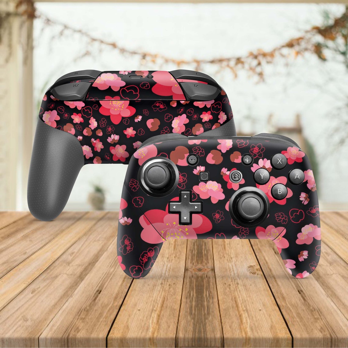 Sakura Pro Controller Skin Pro Controller Sticker Flower Skin | Etsy