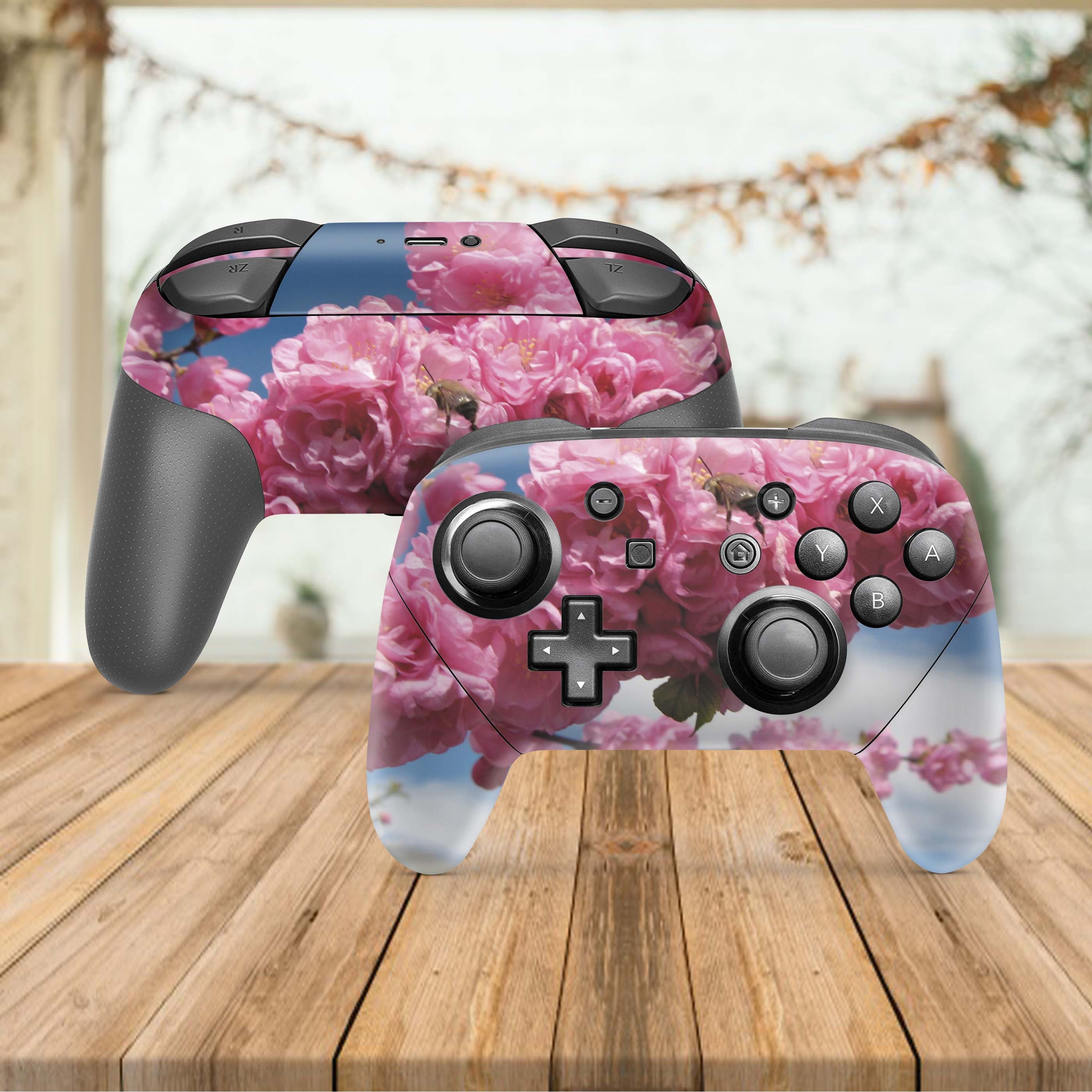 Floral Pro controller skin nature pro controller sticker game | Etsy
