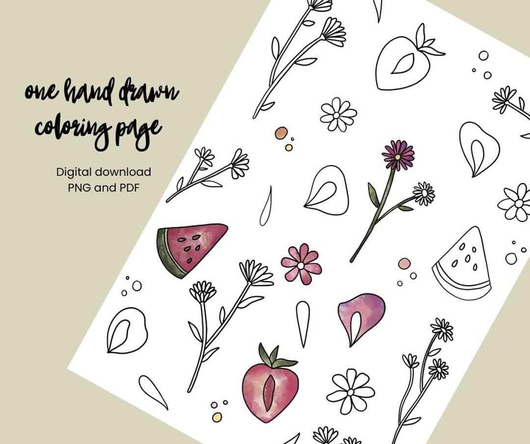 Relaxing Summer Vibes Coloring Page | Digital Download for Procreate ...